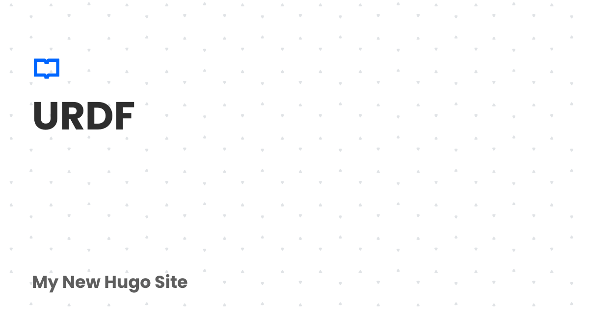 URDF | My New Hugo Site